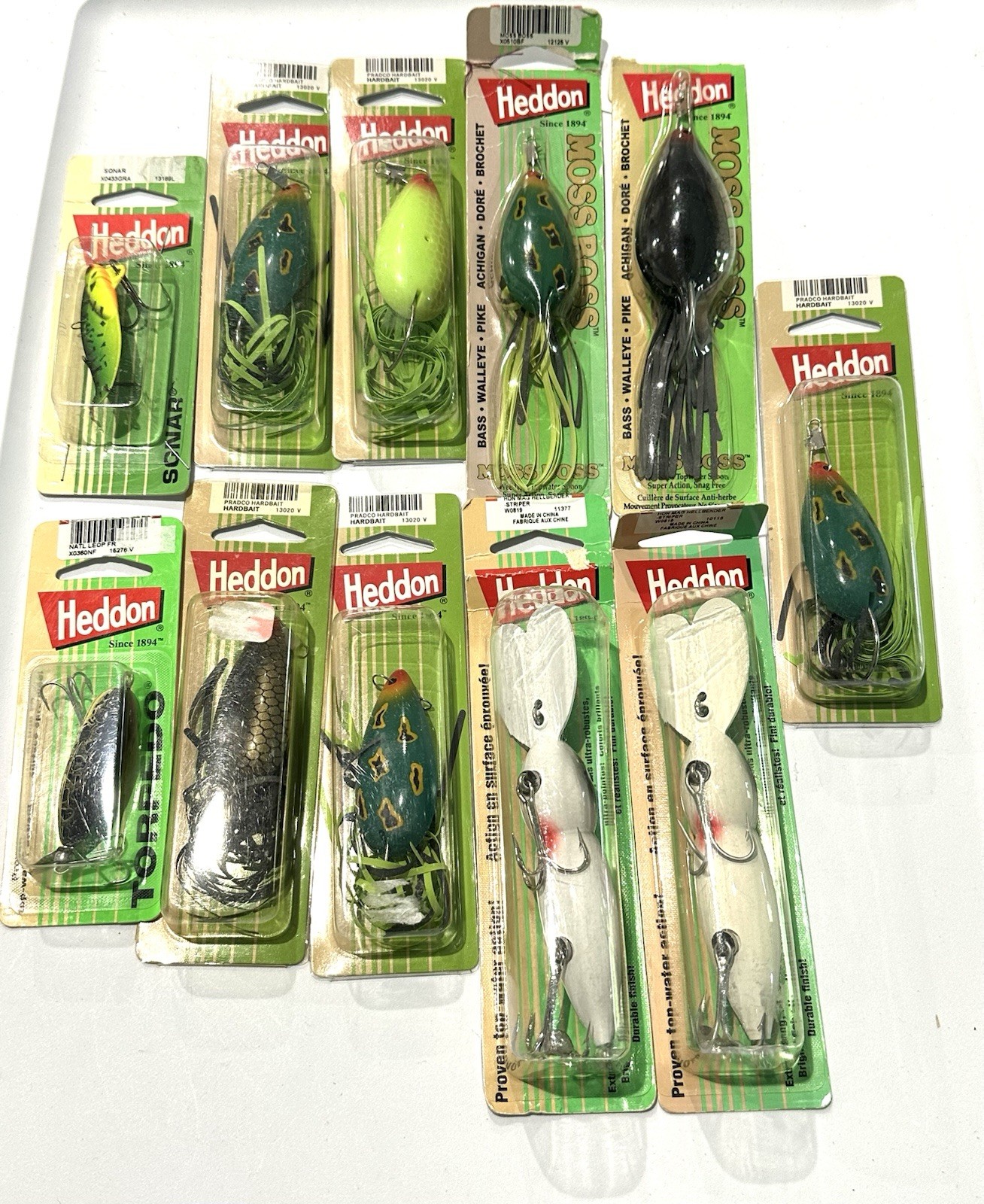 LOT OF 11 Heddon Hardbait Torpedo Hellbender Sonar Lure Lures NIP Save! | eBay