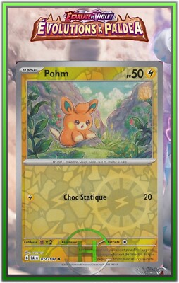 Pohm Reverse - EV2:Évolutions à Paldea - 074/193 - Carte Pokémon FR ...