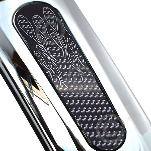 "Carbon Fiber & Flame" - Dash Insert for 2006 - 2007 Harley FLHX Street ...