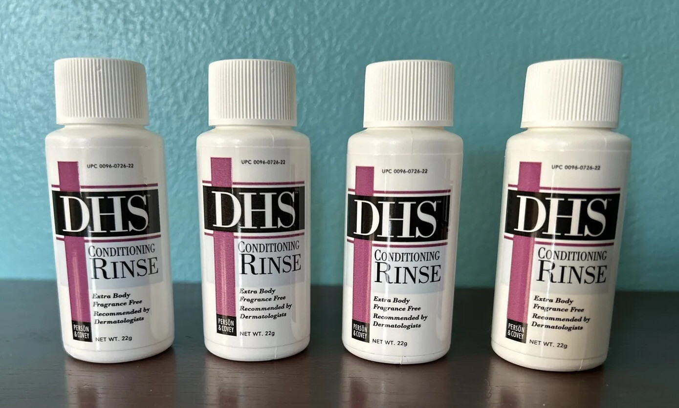 4 DHS Conditioning Rinse Panthenol Extra Body Fragrance Free Travel Size | eBay