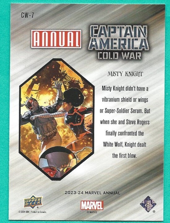 2023-24 Upper Deck Marvel Annual Captain America Cold War Card - Misty ...