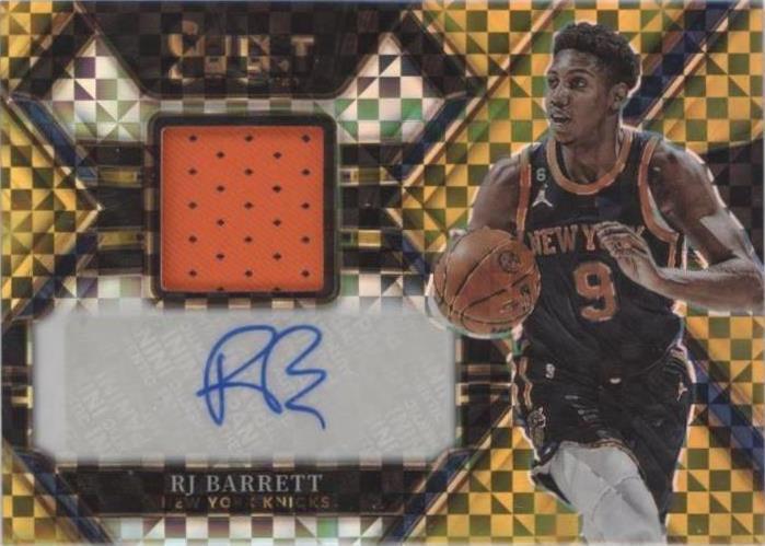 2022-23 Panini Select - Autographed Memorabilia RJ Barrett #AM-RJB Gold ...