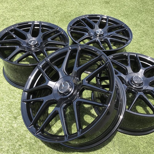 20" Mercedes AMG E63 Wheels Rims OEM Stock Factory Gloss Black Set 4 ...