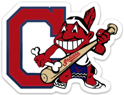 Cleveland Indians Chief Wahoo w/ Classic C Logo Type MLB Die-cut MAGNET ...