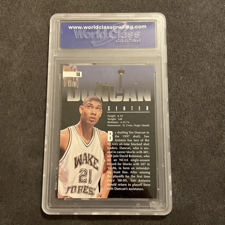 Tim Duncan 1997 Scoreboard NBA Draft Day Rookie Card (WCG 10) | eBay