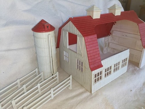 1950’s Marx Farm Play Set Barn with Silo and Fence sections | eBay