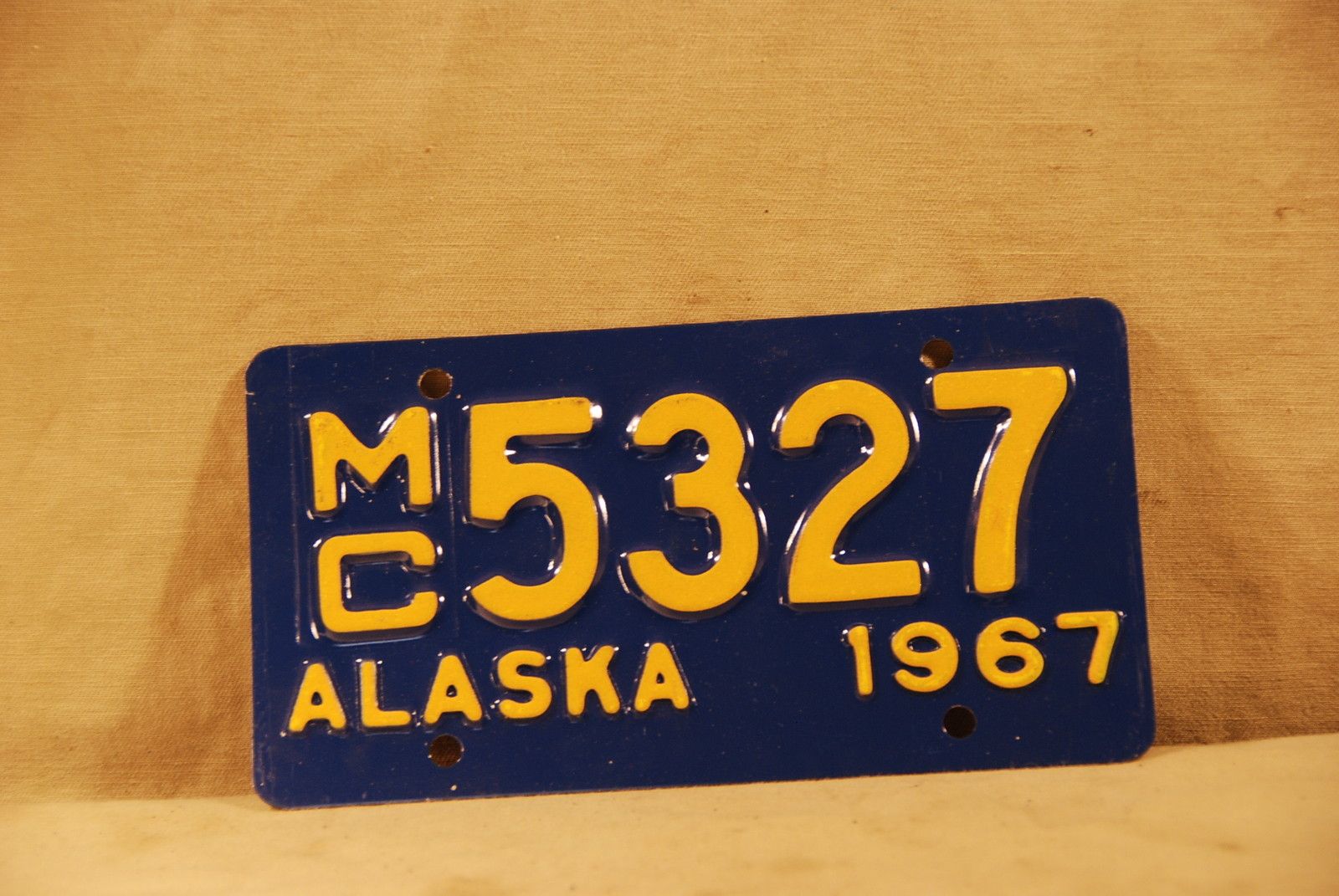 Vintage Alaska Motorcycle License Plate From 1967 5327 | eBay