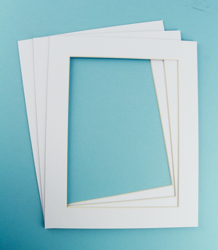 Pure White Photo/ Picture Mount A6,A5,A4,A3,A2,A1 fit all Sizes 1, 2,3 ...