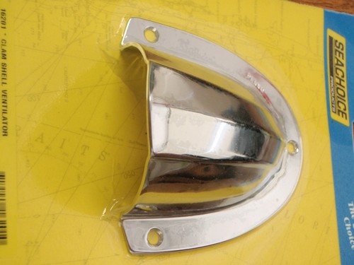 CLAM SHELL VENTILATOR SEACHOICE PERKO 16201 CHROME BRASS VENT USA ...