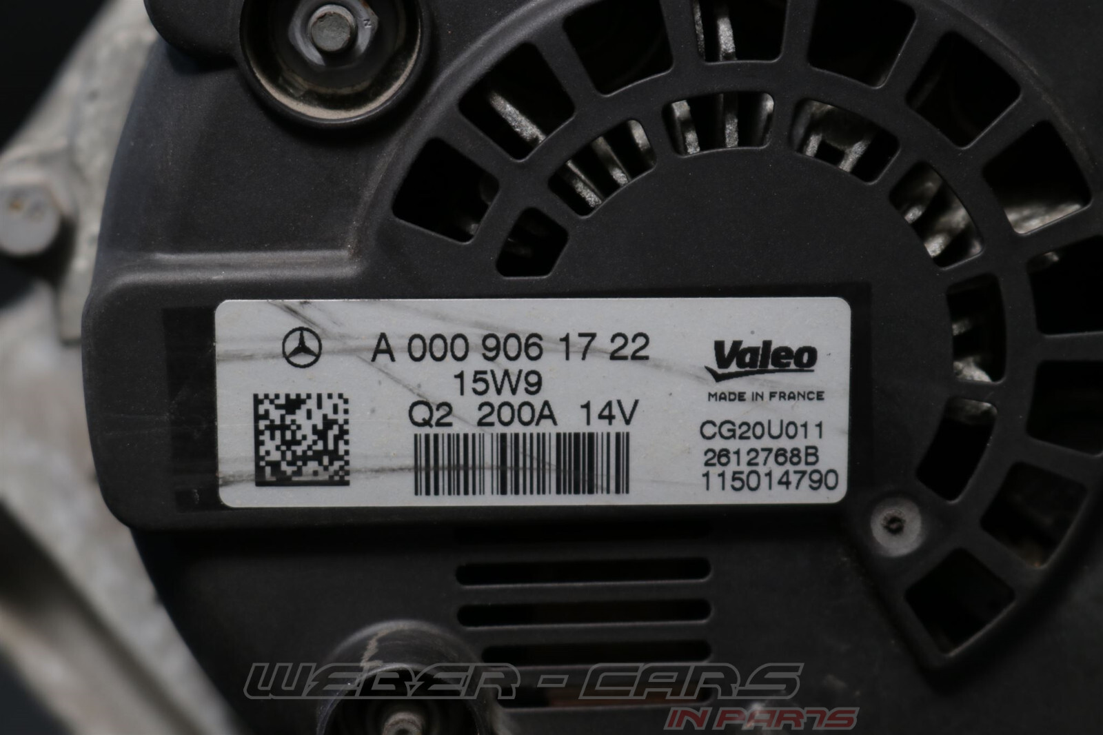 Alternador A0009061722 C218 W166 M276 Motor Original Mercedes 100km | eBay