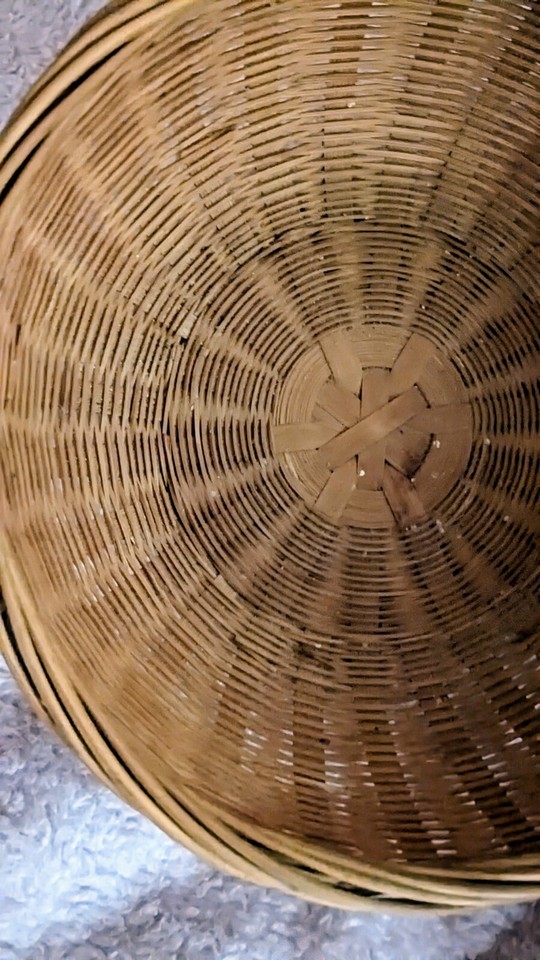 Vintage Woven From Occupied Japan Baskets Lot Of 2 Label & Stamp Mark ...