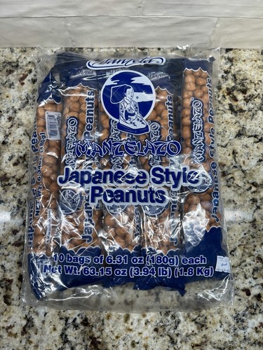 Manzelazo Japanese Style Peanuts by Manzela 10 Bags Cacahuates Estilo ...