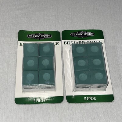 Billiard Chalk Squares Eastpoint Sports 12pcs Green 2 packs New # ...
