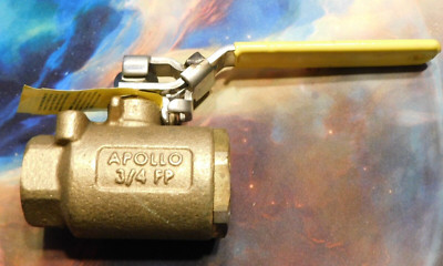 NEW Apollo Valves 77-104-46 3/4" Bronze Latch-Lock Lever In Line Ball ...