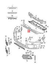 Genuine Bumper cover upper AUDI Q5 8RB 8R0807081A | eBay