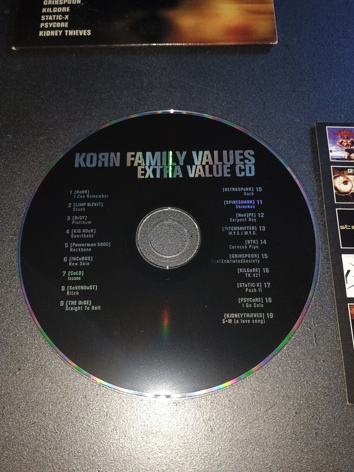 KoRn Family Values Extra Value CD 1998 Promo Promotional Limp Bizkit ...
