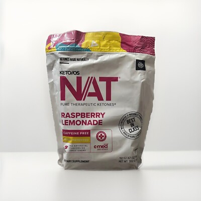 PRUVIT Ketones Nat 20 Packs Caffeine Free RASPBERRY LEMONADE . EXP:2026 ...