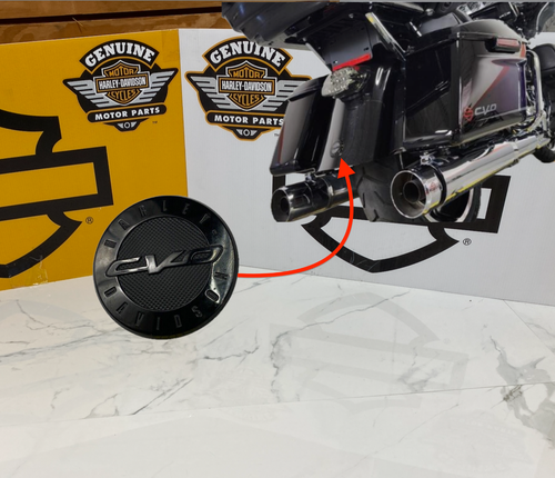 OEM🔥Harley-Davidson CVO Touring Gloss Black Rear Fender Medallion ...