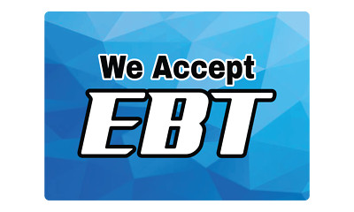 WE ACCEPT EBT - RETAIL STOREFRONT/WINDOW DOOR | Adhesive Vinyl Sign ...