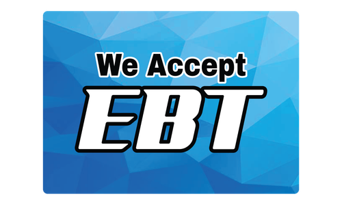WE ACCEPT EBT - RETAIL STOREFRONT/WINDOW DOOR | Adhesive Vinyl Sign ...