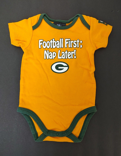 Green Bay Packers One Piece Baby Infant Size 3-6 Months Football First ...
