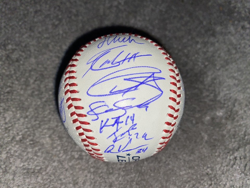 2023 BOWLING GREEN HOT RODS TEAM SIGNED BASEBALL COA TAMPA BAY RAYS ...