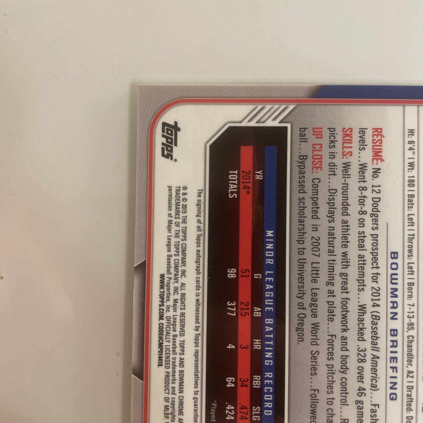 Cody Bellinger Bowman Chrome 1st Auto 2015 | eBay