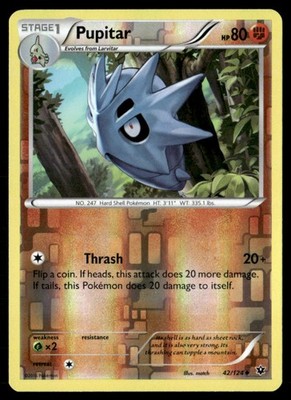 Pupitar Uncommon Reverse Holo XY - Fates Collide 42/124 LP Pokémon TCG ...