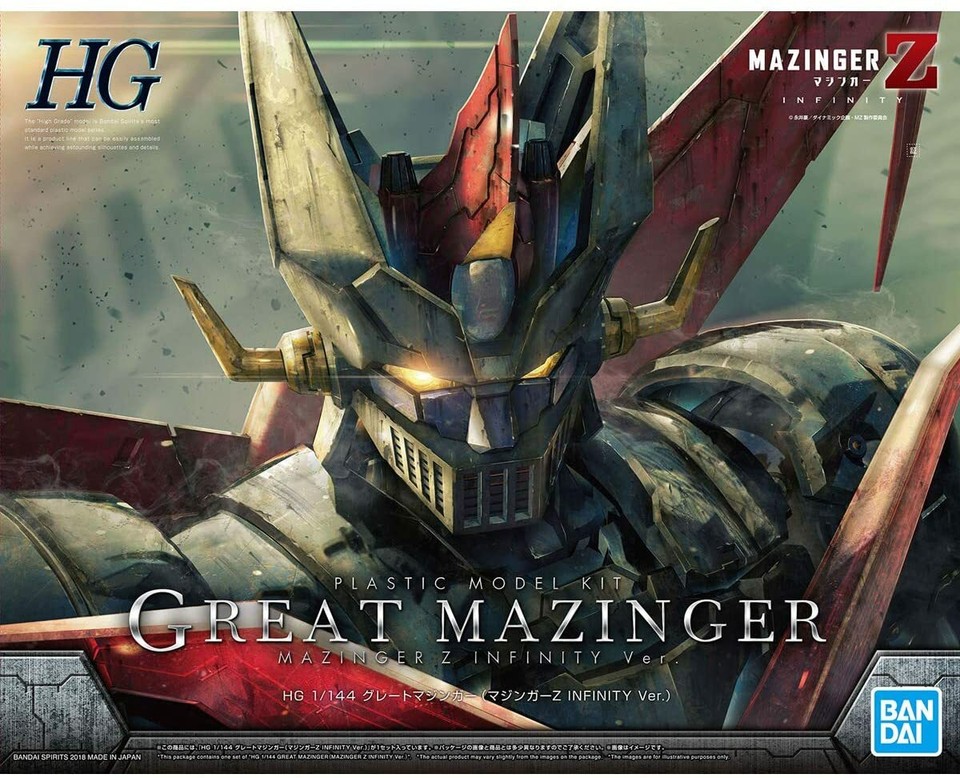 Bandai HG 1:144 Scale Great Mazinger Mazinger Z Infinity Version Model ...