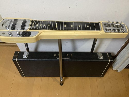 GUYATONE 8 Strings Electric Lap Steel Guitar Hawaiian with Case Stand ...