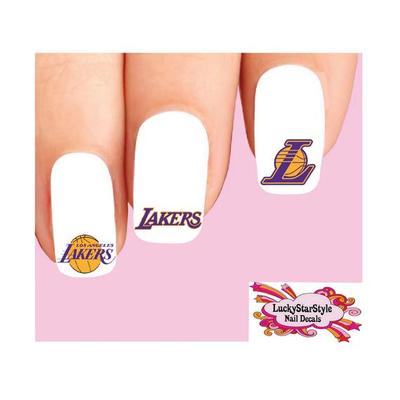 Waterslide Nail Decals Set of 20 - Los Angeles Lakers Basketball ...