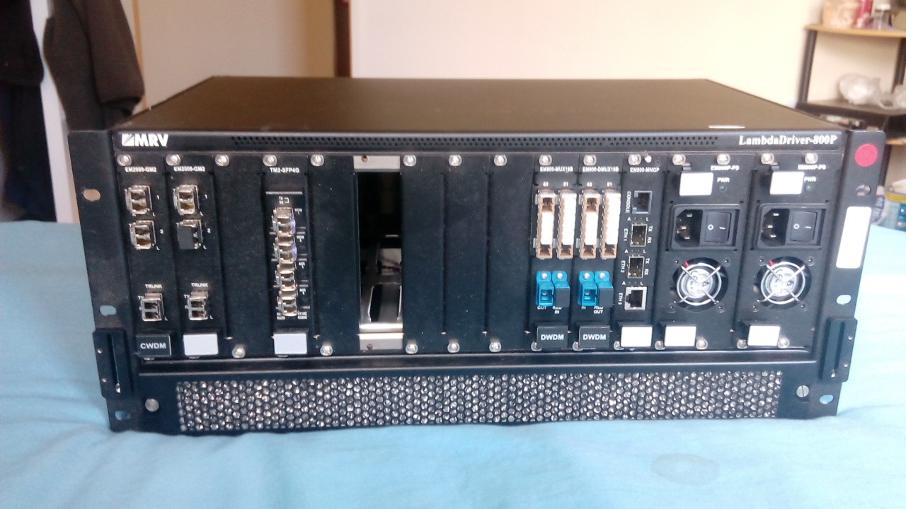 MRV LambdaDriver 800P EM2009-GM2 MRV EM800-MUX16B TM2-SFP4G | eBay