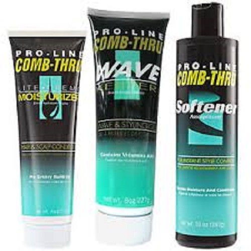 Pro Line Comb Thru Softener/Wave Keeper/Lite Creme & Texturizer Kit ...