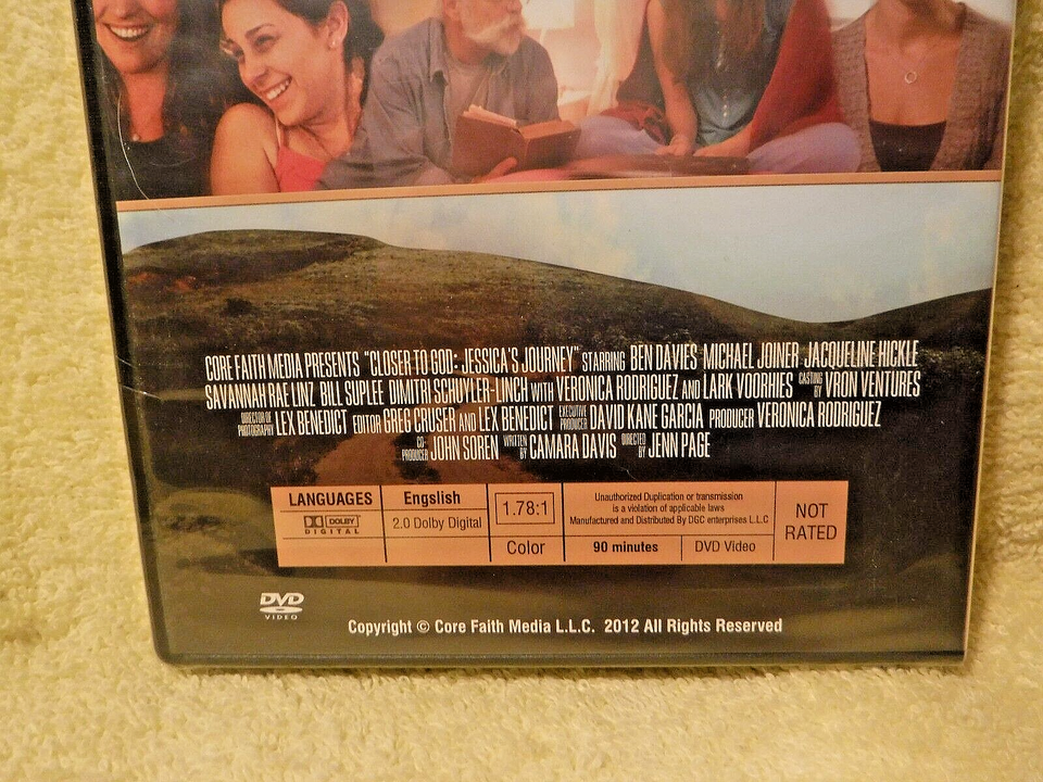 NEW/SEALED DVD! CLOSER TO GOD JESSICA'S STORY, DOVE APPROVED, WS, 90 ...