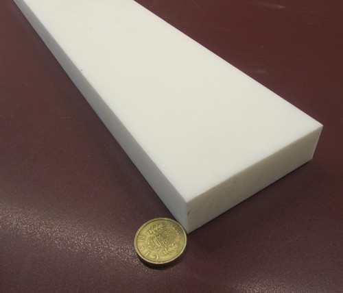 Teflon PTFE Virgin Bar 1.00" Thick x 3.50" Wide x 48" Long White | eBay
