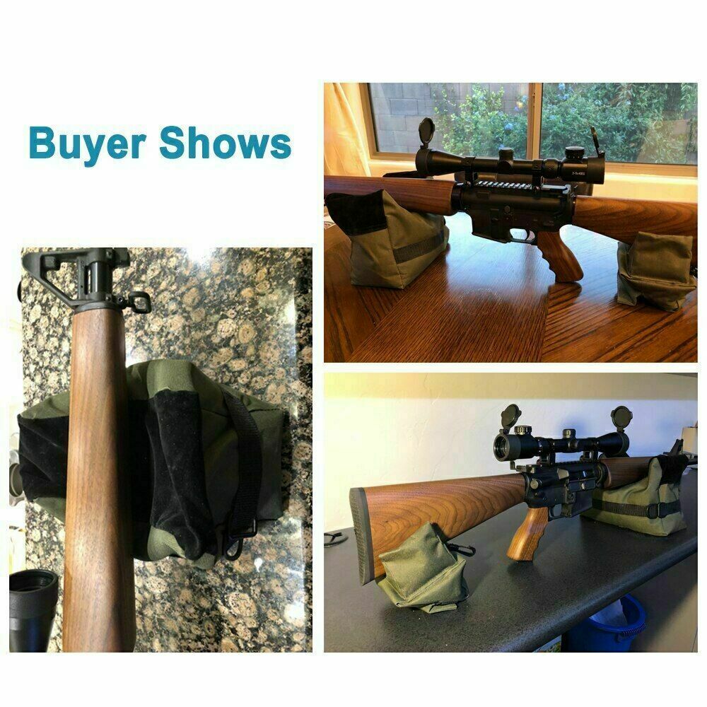 Tactical Shooting Rest Bags Front & Rear Bag Rifle Gun Support Sandbag ...