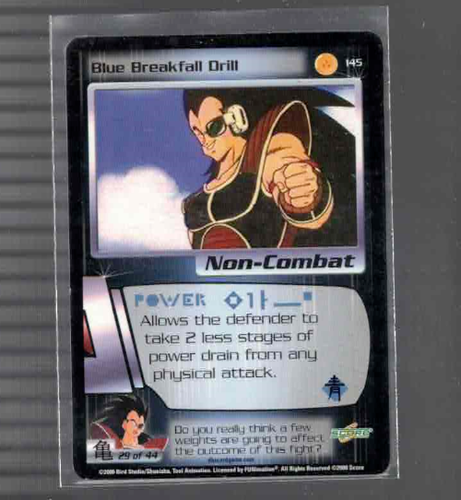 Blue Breakfall Drill Saiyan Saga Dbz Ccg Dragon Ball #45 | eBay