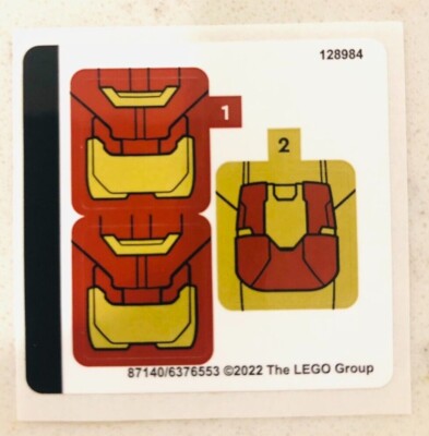 LEGO STICKER SHEET for 76203 Iron Man Mech Armor, New & Genuine | eBay