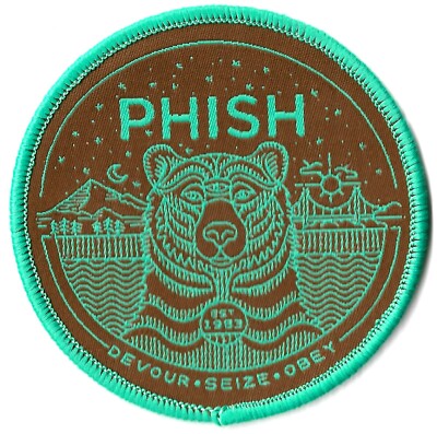 Phish - Bear Coast Patch - Emblem Symbol Insignia Badge [Woven 3-inch ...