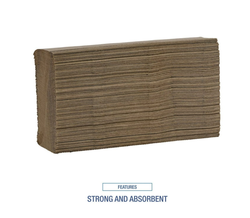 Boardwalk Multifold Commercial Paper Towels, Natural, 250 Towels/Pack ...