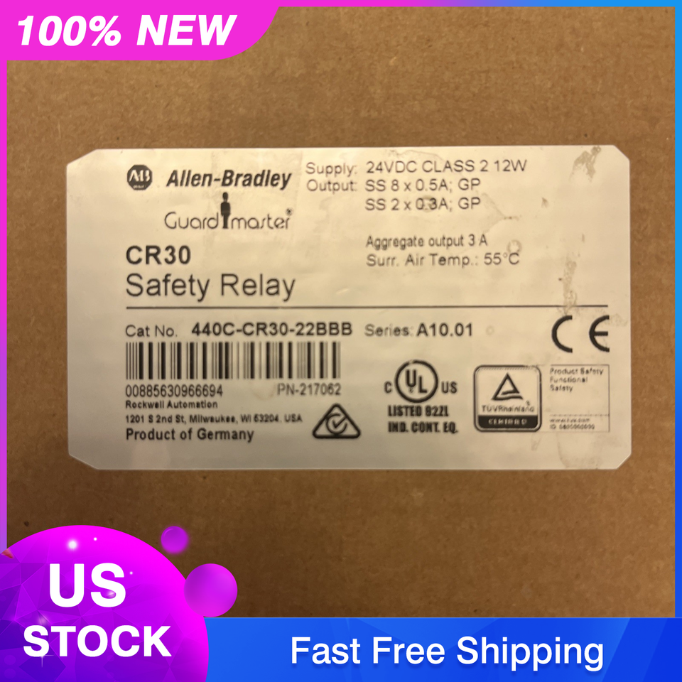 Allen-Bradley 440C-CR30-22BBB Guardmaster configurable safety relay ...