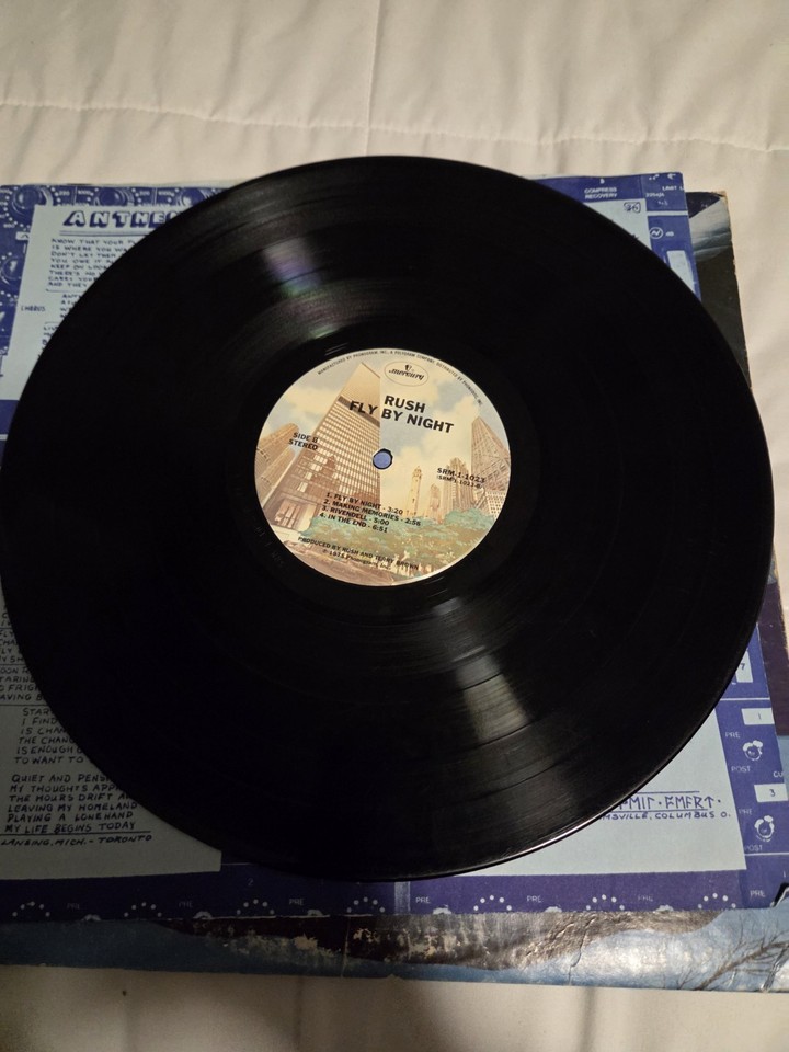 Original 1975 Rush "Fly By Night" LP Mercury Records SRM-1-1023 Vinyl | eBay