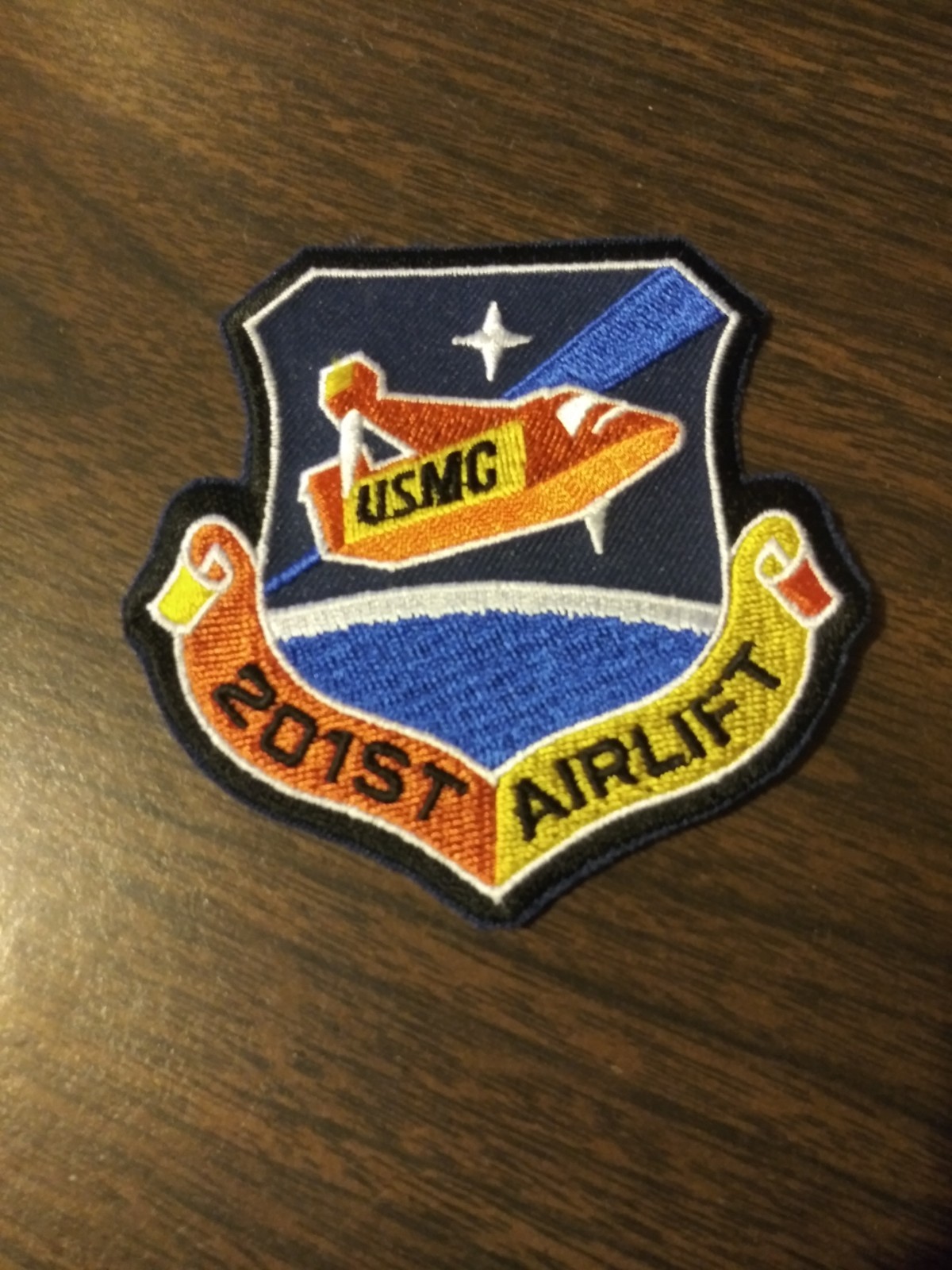US Marine Corps 201st Airlift Squadron 3.5" x 3.5" Patch | eBay