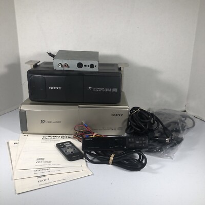 UNTESTED Sony CDX-52 & EXCD-3 10 Disc CD Changer System With RM-X57 ...