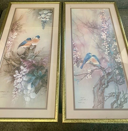 VTG Lena Liu Set of 2 Numbered Prints Signed , Framed , Certificate ...