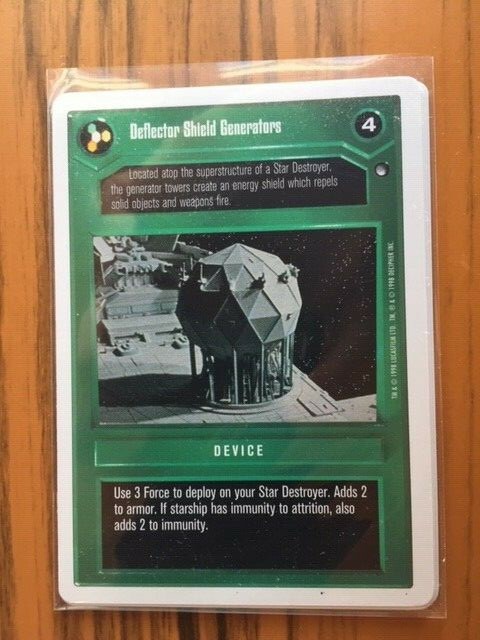 Deflector Shield Generators WB Hoth Unlimited Star Wars CCG NM swccg | eBay