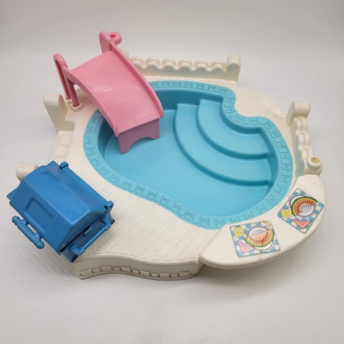 Fisher Price Loving Family Dream Dollhouse SWIMMING POOL GRILL SLIDE | eBay