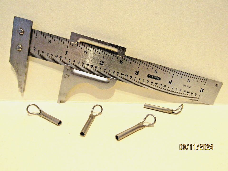 Bamboo Fly-Rod Tip-Tops - Sz. #5.5 - 2.2MM. Tube ID's - Unbranded ...