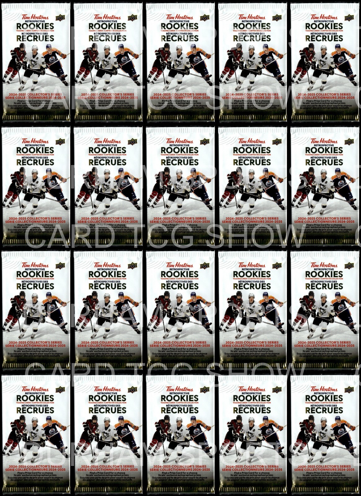 🔥 2025 UD TIM HORTONS RETROSPECTIVE ROOKIES LOT 40 PACKS HOCKEY CARDS ...