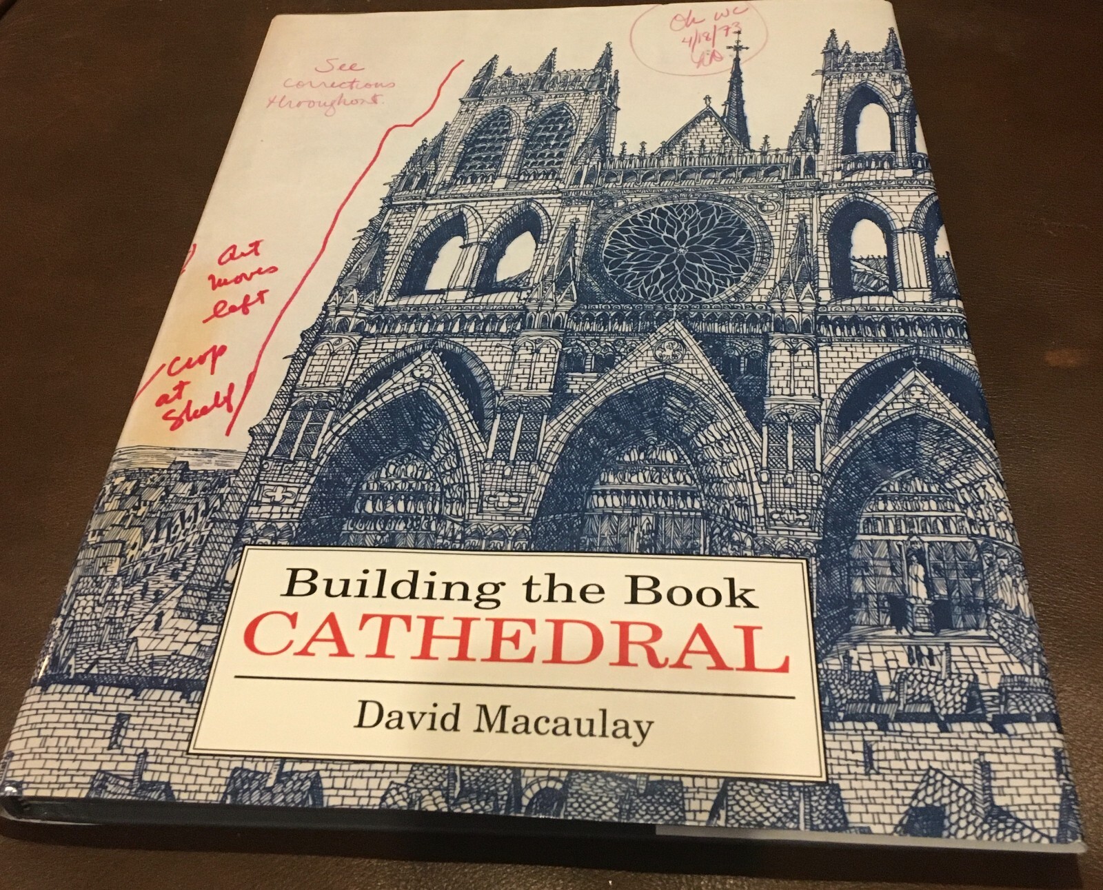 Building the Book Cathedral by David Macaulay (1999, Hardcover, Teacher ...